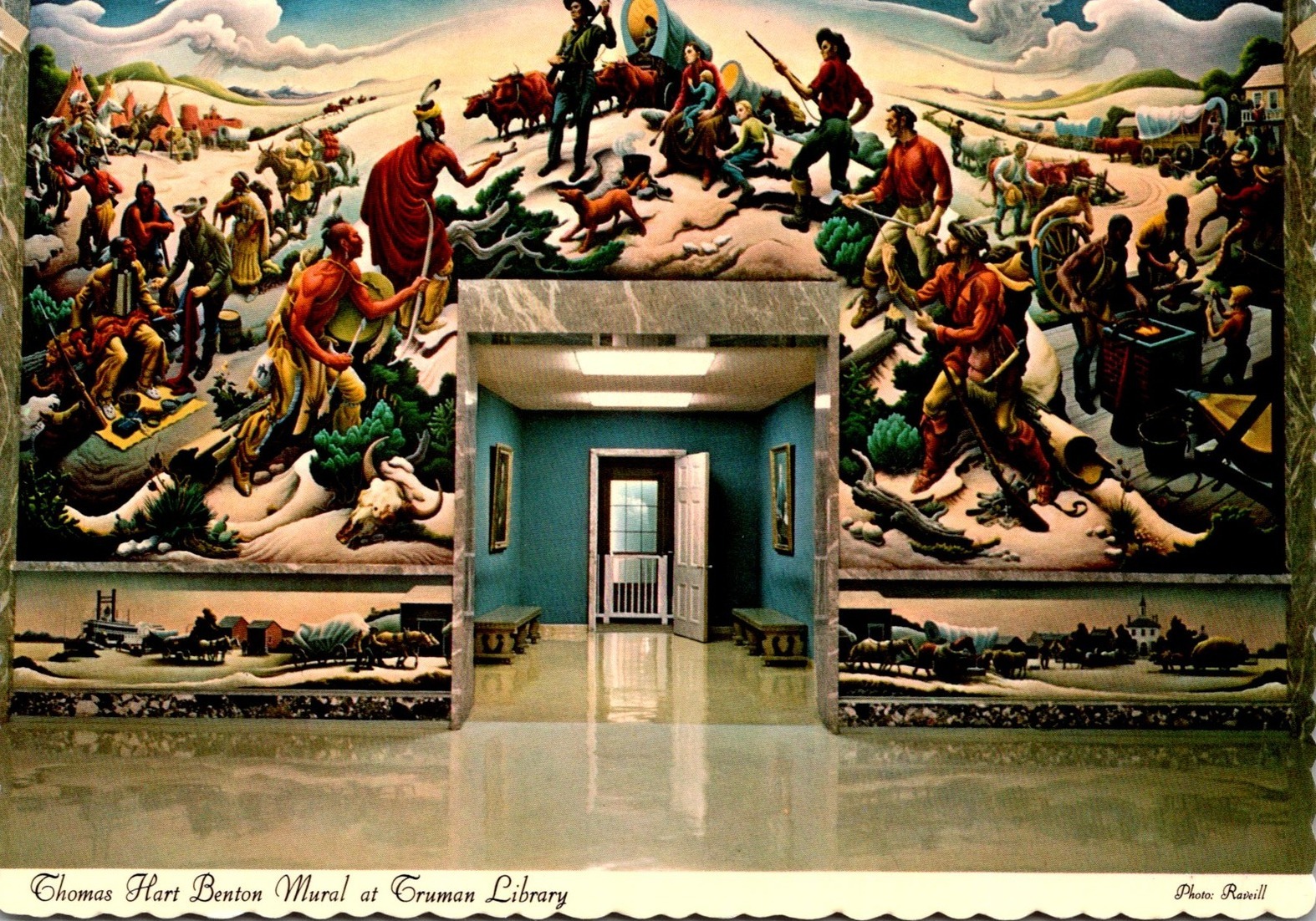 Missouri Independence Thomas Hart Benton Mural In Truman Library ...