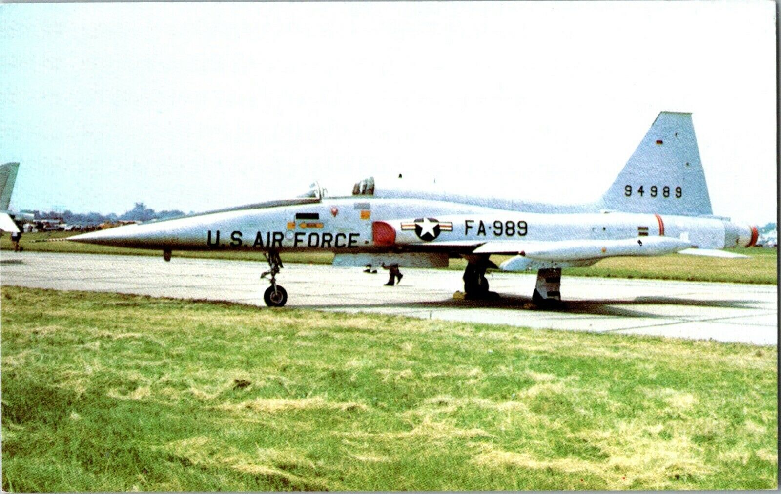 Vintage Aviation Postcard -US Air Force, YF-5A Freedom Fighter, Cold ...