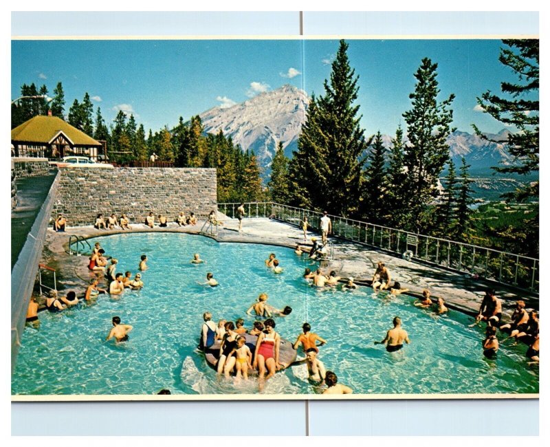 Canadian Rockies Upper Hot Springs Pool Mountains Banff Townsite ...
