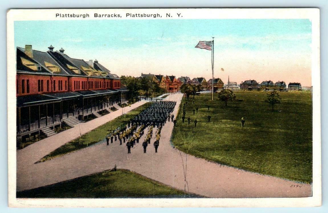 2 Postcards PLATTSBURGH, New York NY ~ Military Training Camp, Barracks ...