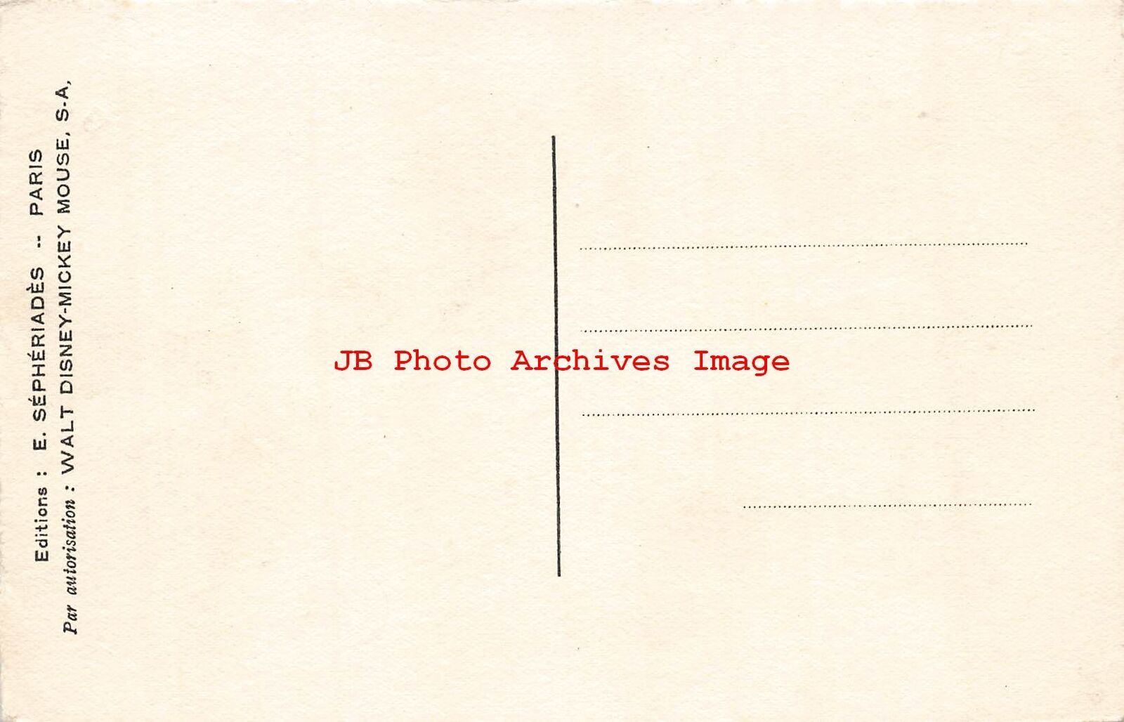 Disney, E. Sepheriades Paris, Mailman Delivering Letters to Mickey ...