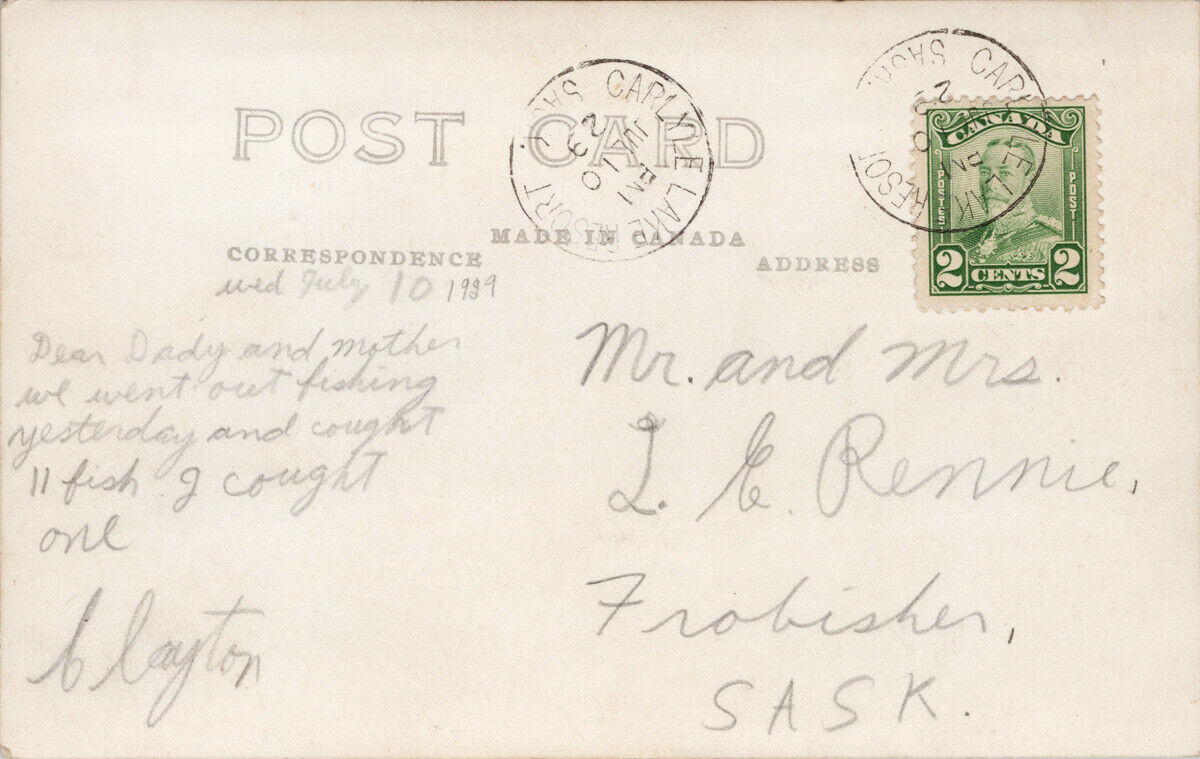 Carlyle Lake Saskatchewan Sandy Beach SK c1929 Real Photo Postcard H5 ...