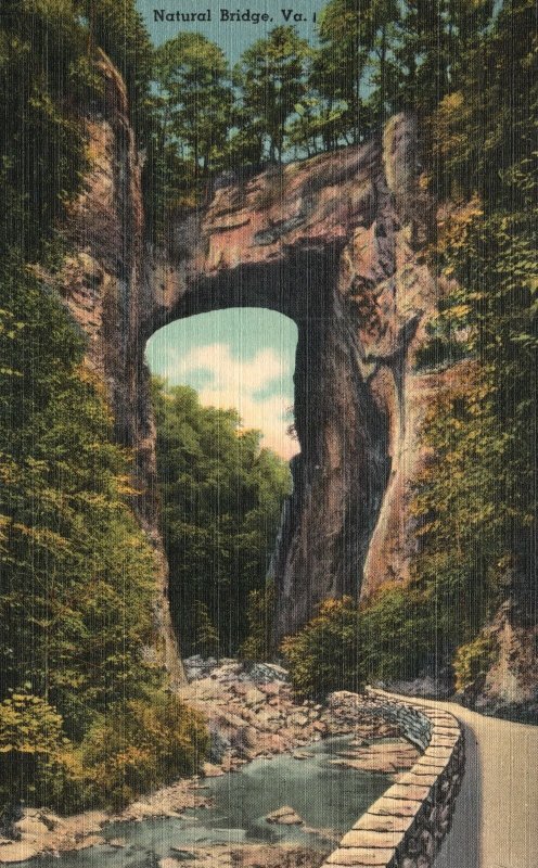 Vintage Postcard 1948 Natural Bridge One Of Seven Natural Wonders Of ...