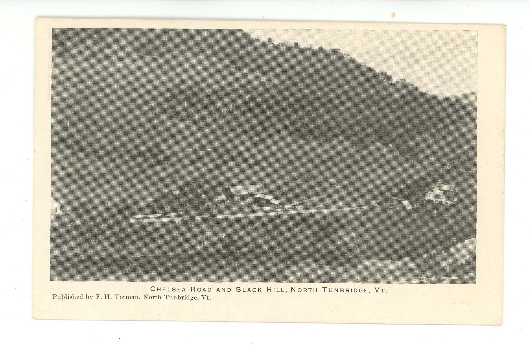 VT - North Tunbridge. Chelsea Road & Slack Hill ca 1903 | United States ...