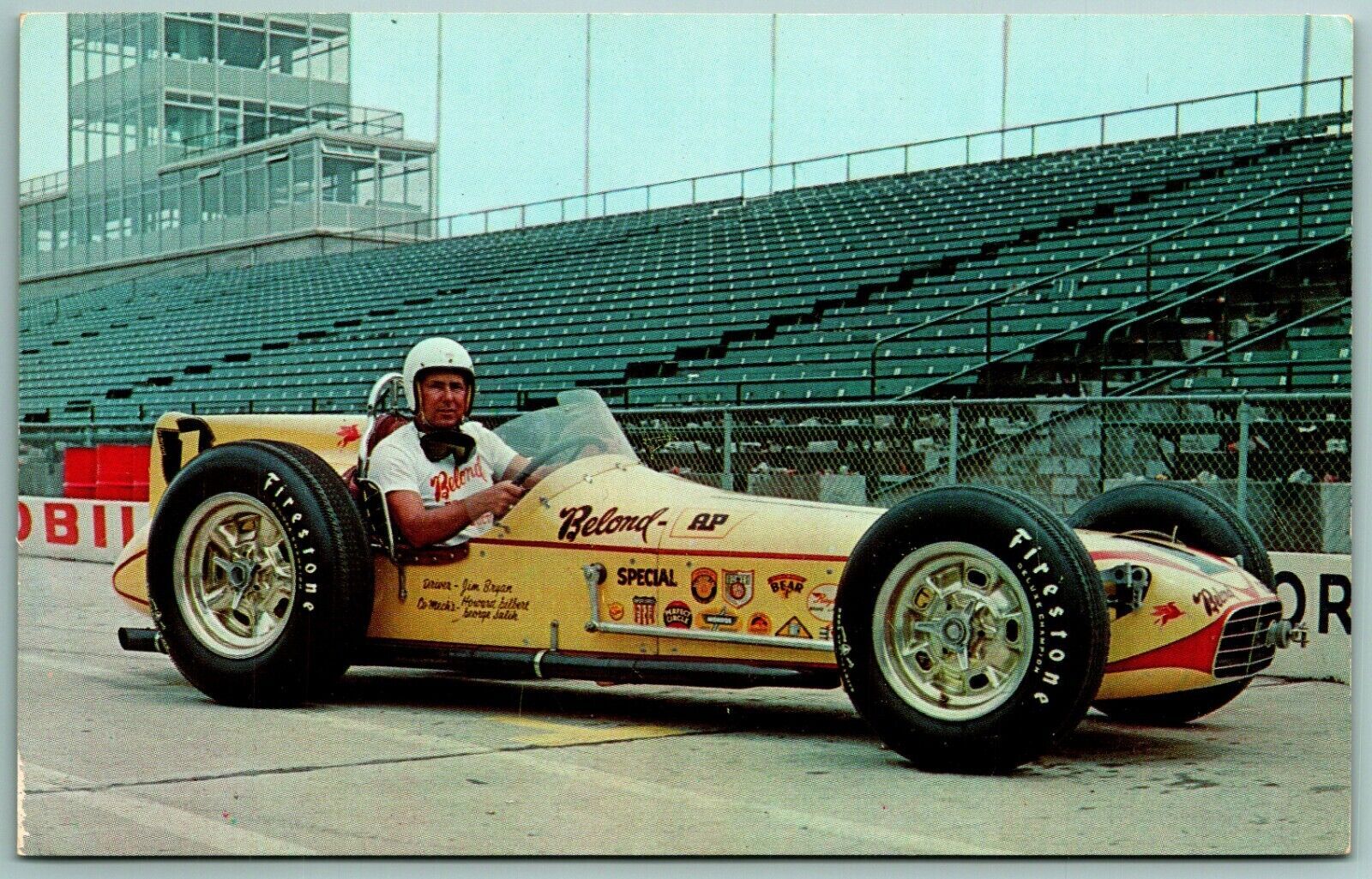 Jimmy Bryan Indy 500 Race Car Driver Indianapolis IN UNP Chrome ...