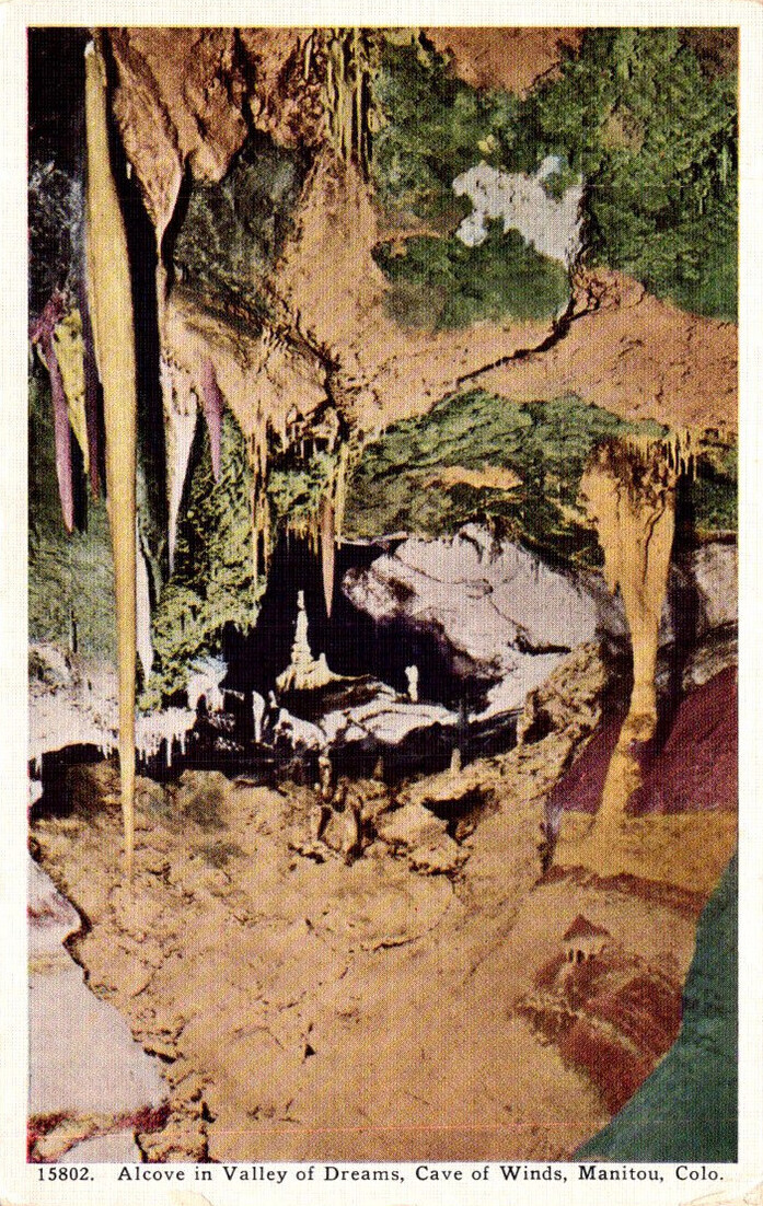 Colorado Manitou Cave Of Winds Alcove In Valley Of Dreams | United ...