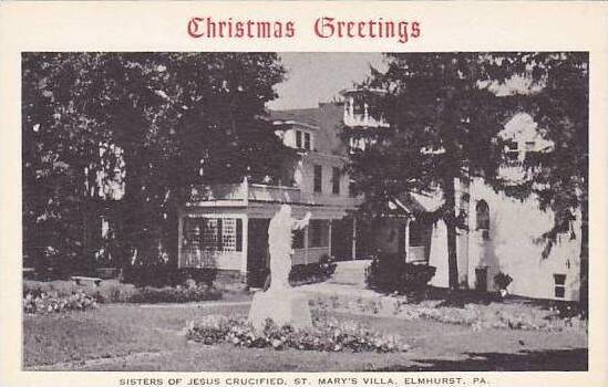 Pennsylvania Elmhurst Sisters Of Jesus Crucified St Marys Villa Artvue ...