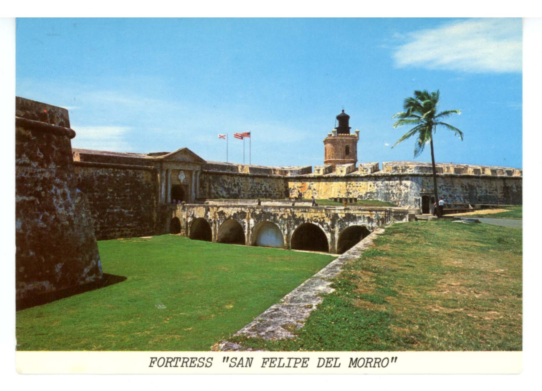 Puerto Rico - San Juan. Fortress San Felipe del Morro (continental size ...