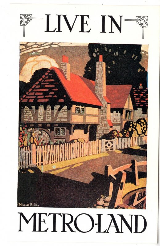 Live in Metro-land, Micheal Reilly Railway Poster, England | Topics ...