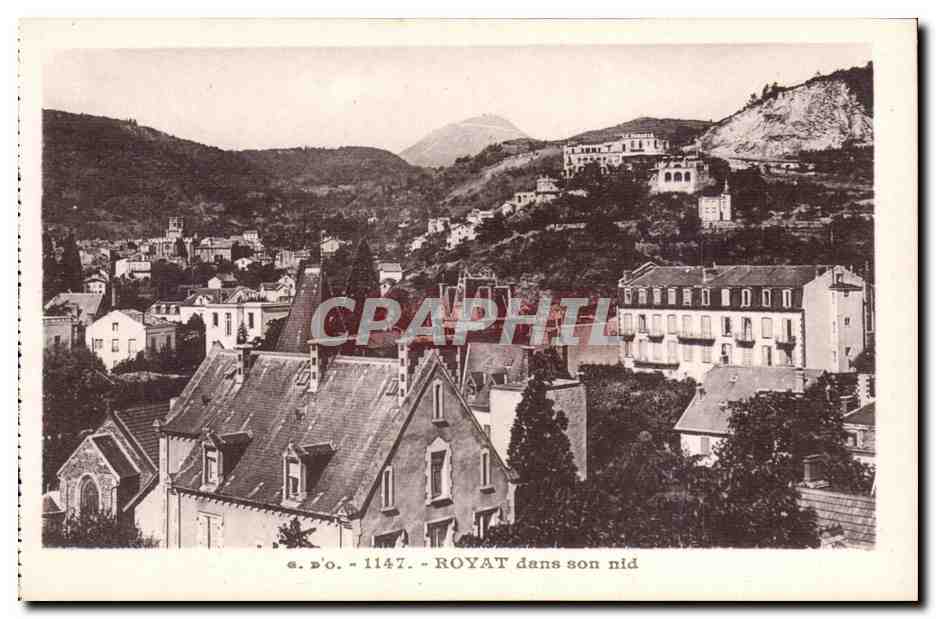 Royat Old Postcard iN nest | Europe - France - Auvergne - Puy-de-Dome ...