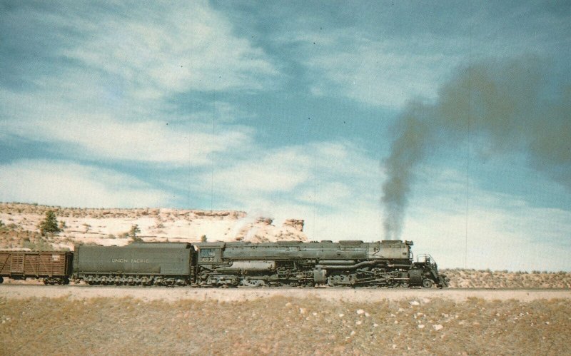 Vintage Postcard Union Pacific 4022 Heavy Tail Big Boy Steam Locomotive ...