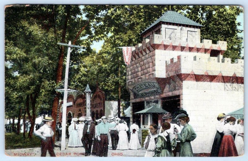 1909 ERA Cedar Point Midway Sandusky Ohio*S H Knox CO Antique Postcard ...