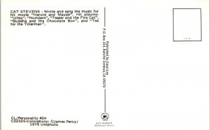 CAT STEVENS Singer-Songwriter GUITAR 1978 Coral-Lee Postcard | Topics ...