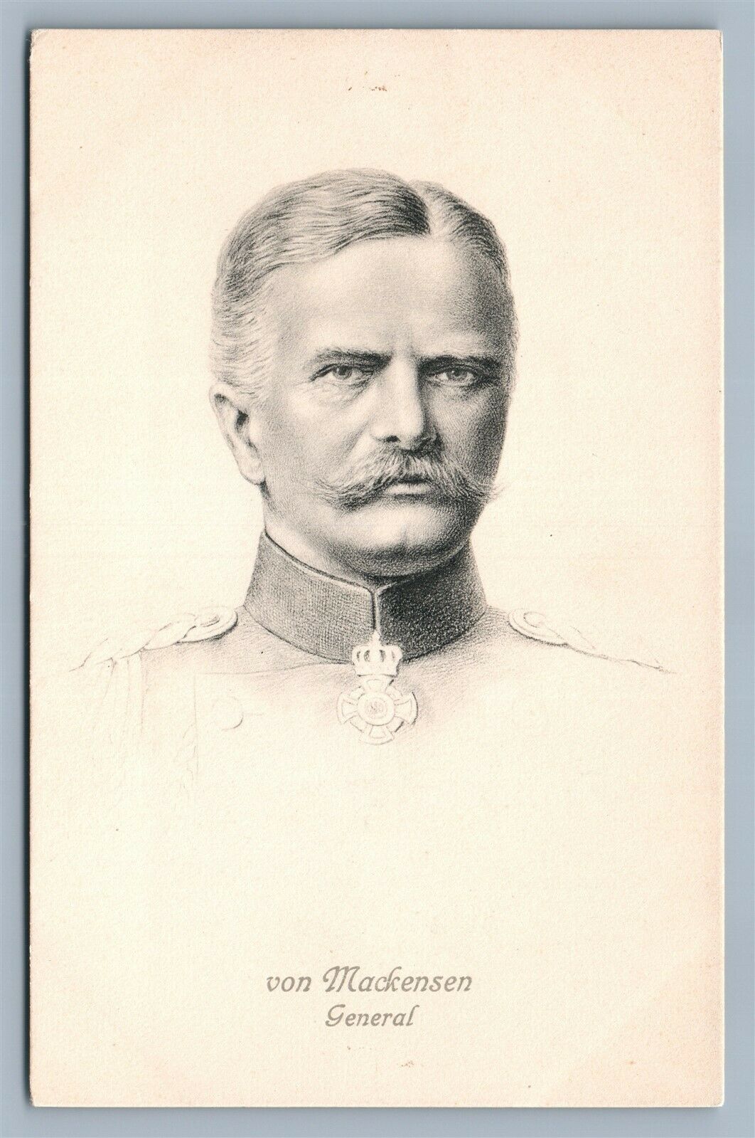 WWI German General Von Mackensen Antique Postcard | Topics - Militaria ...