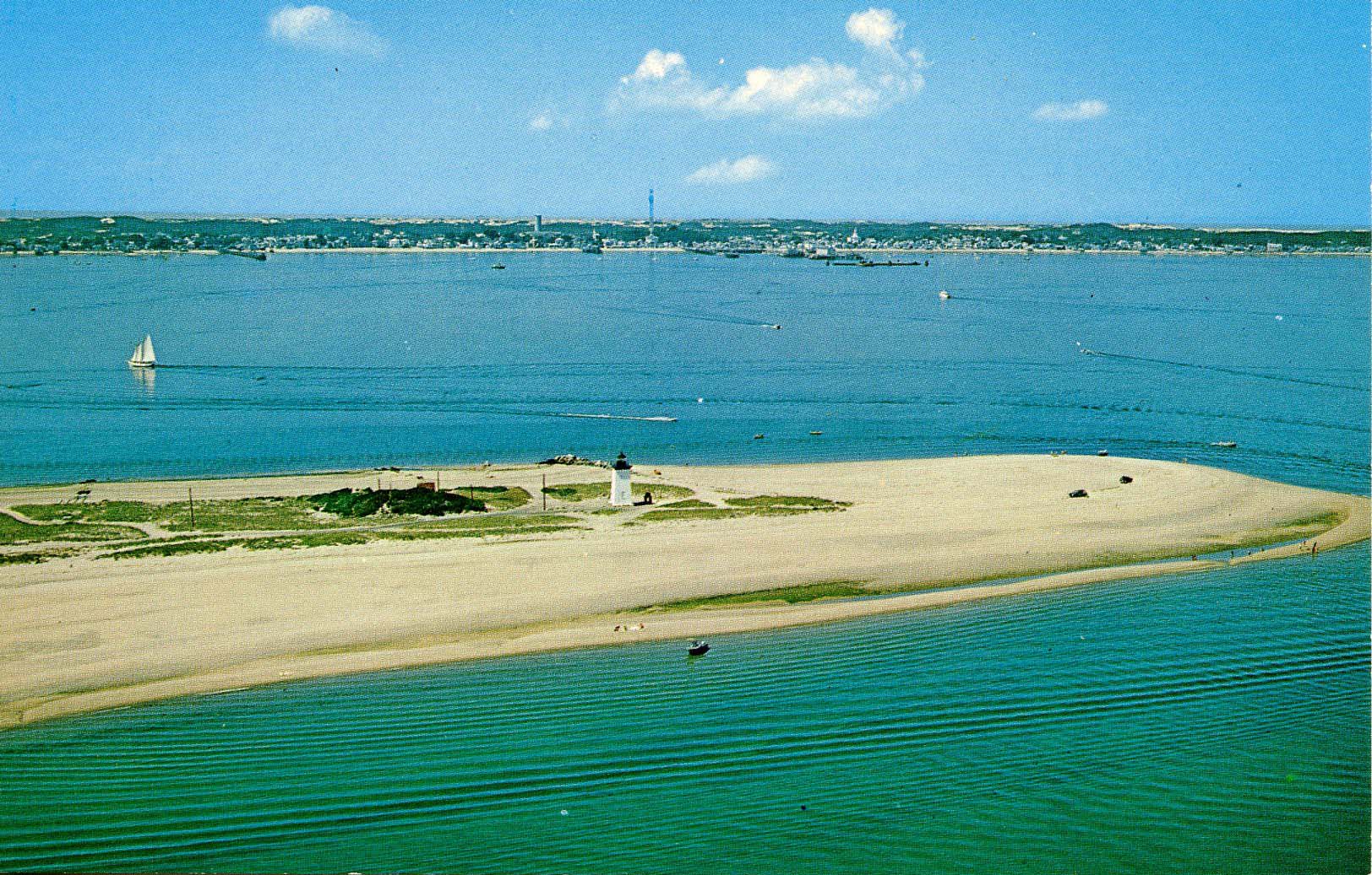 MA - Cape Cod, Provincetown. Long Point Light, Aerial View / HipPostcard
