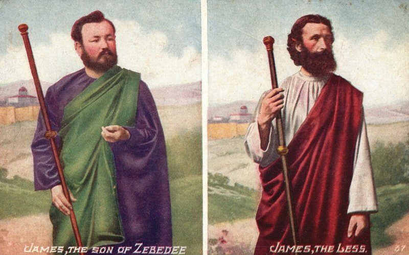 Vintage Postcard 1910's James The Son of Zebedee & James The Less ...