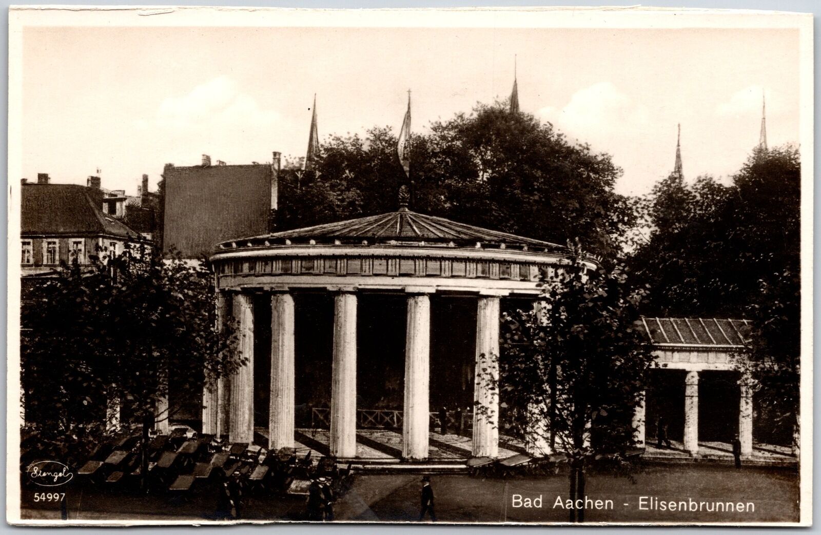 Bad Aachen Elisenbrunnen Aachen Germany Pavilion Real Photo RPPC ...