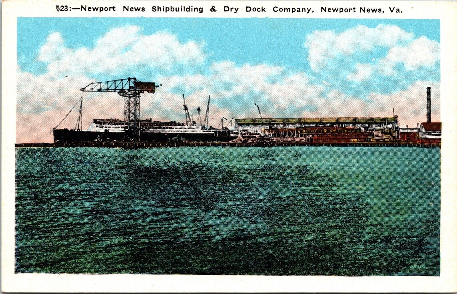 Newport News Shipbuilding Dry Dock Company Newport News VA Virginia WB ...