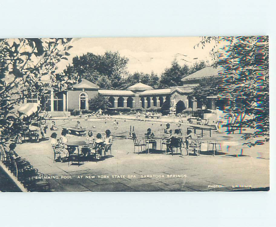 1940's SWIMMING POOL SCENE Saratoga Springs New York NY AF2517 | United ...