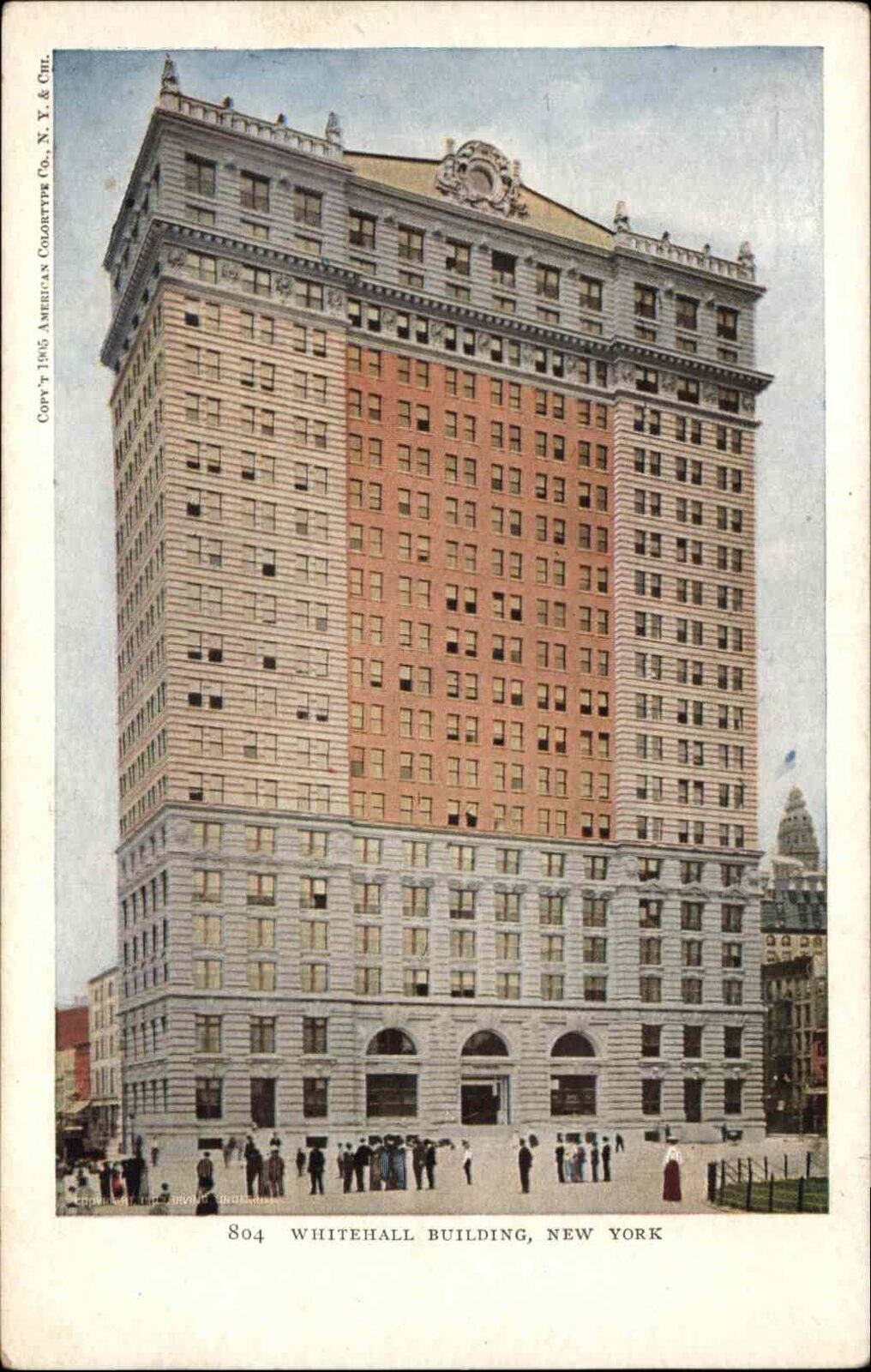 New York City New York NY Whitehall Building c1900s-20s Postcard ...