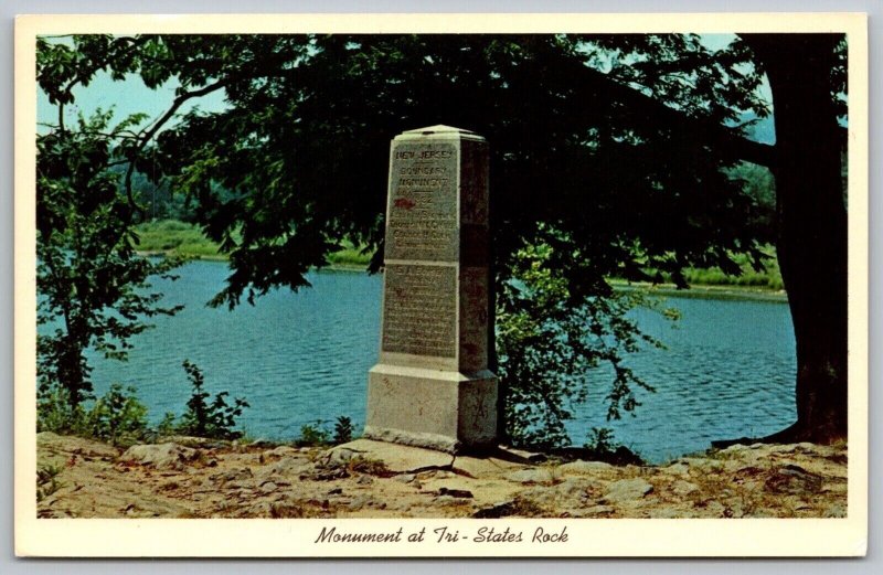 Monument Tri States Rock Historical Statue New York Jersey Pennsylvania ...