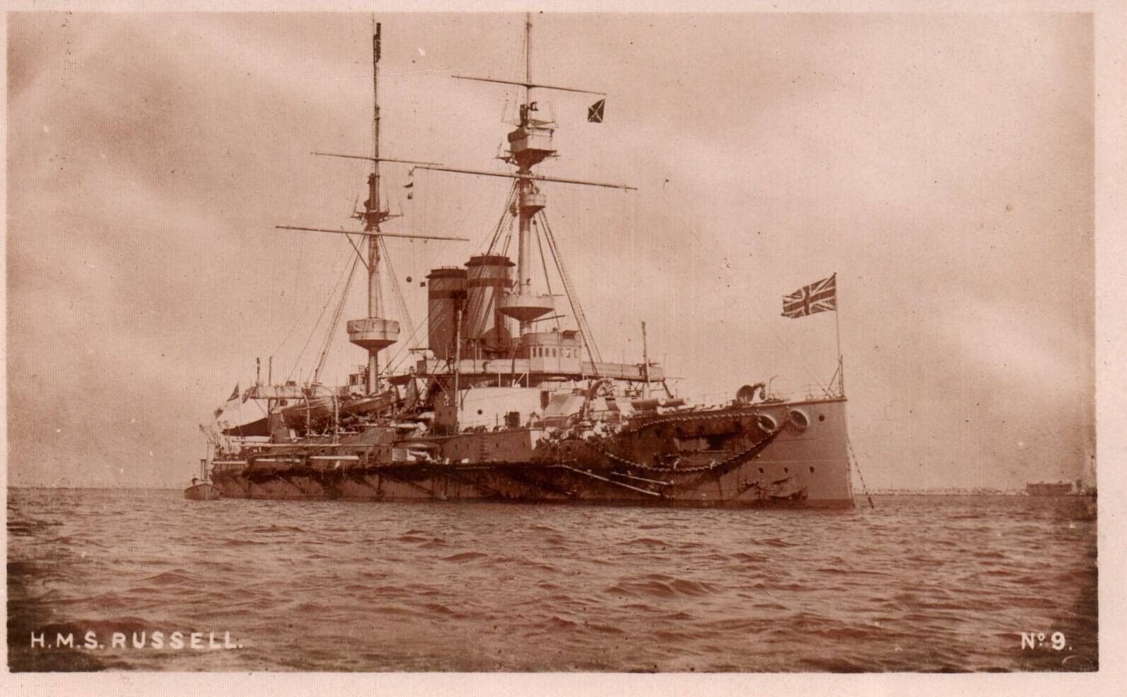 British Royal Navy HMS Russell - RPPC Photo WWI c1910 | Other ...