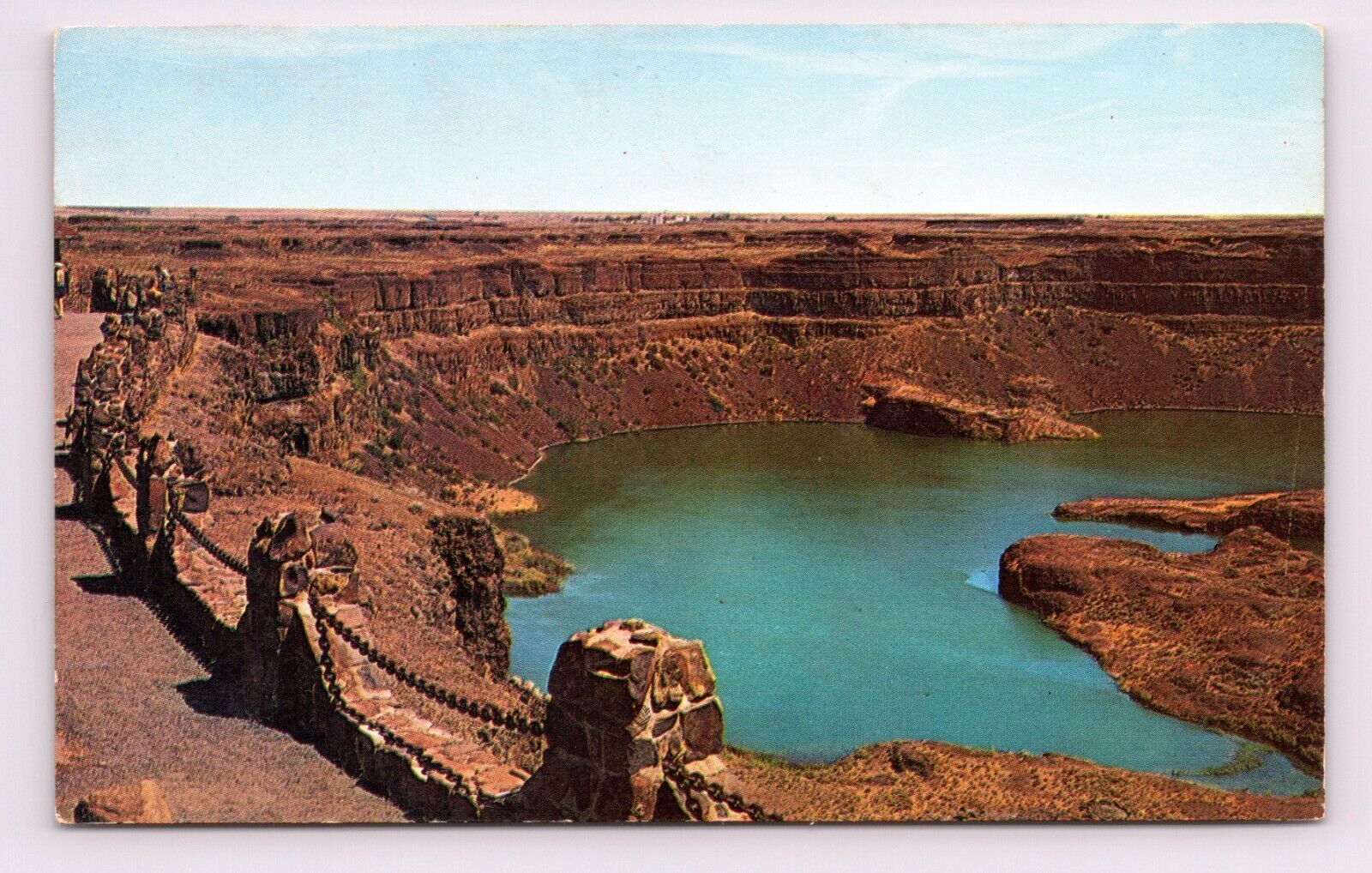 Dry Falls Sun Lakes State Park Coulee Washington WA UNP Chrome Postcard ...