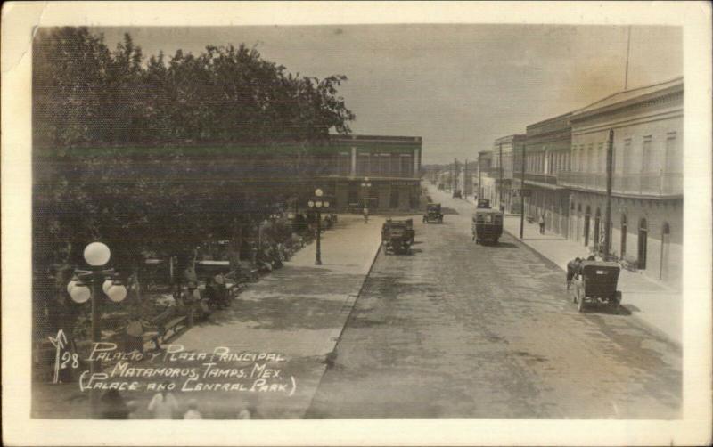 Matamoras Tamps Mexico Palacio Y Plaza Principal Real Photo Postcard ...