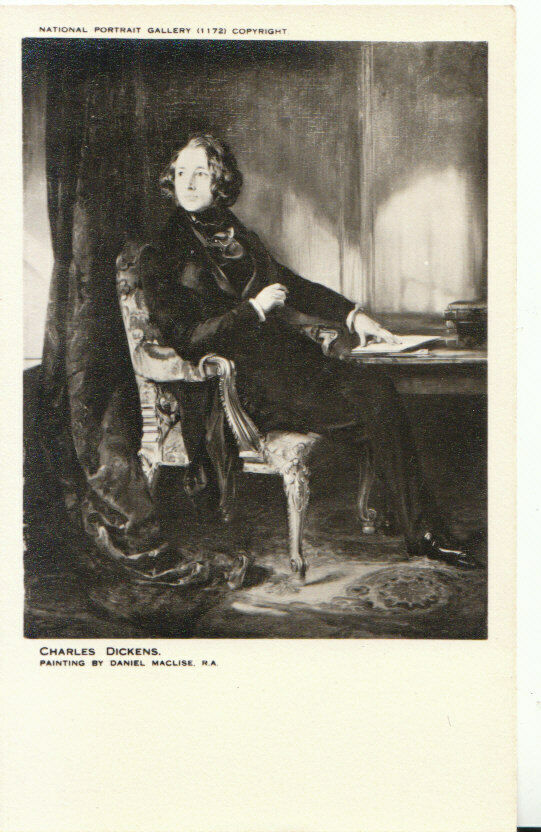 Charles Dickens Postcard - Painted by Daniel Maclise R.A. - Ref TZ552 ...