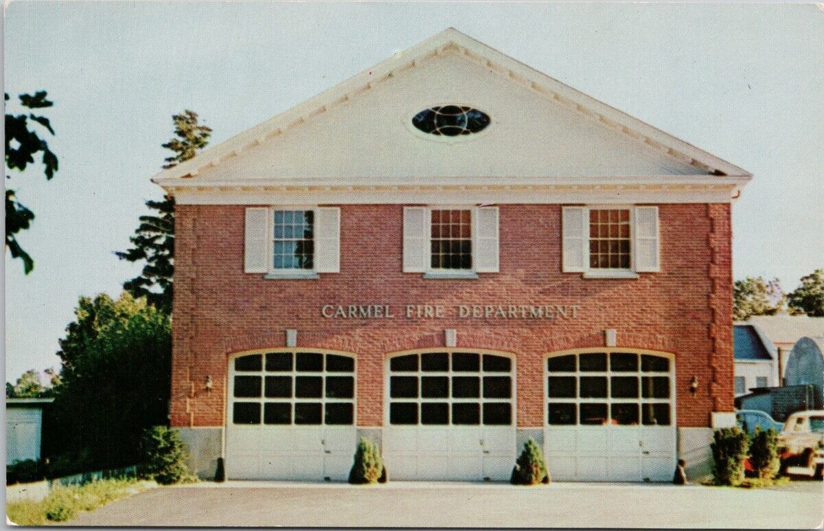 Carmel NY Carmel Fire Department Fire Hall Unused Vintage Postcard H28 ...