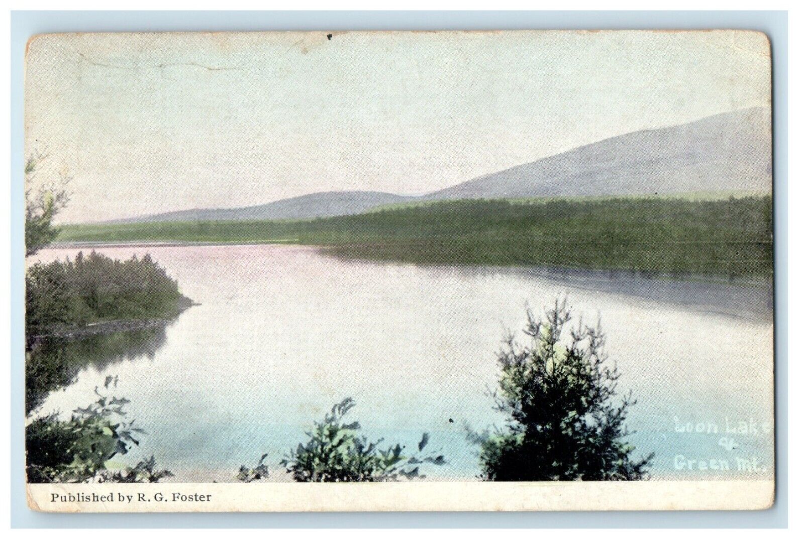 1912 Loon Lake & Green Mountain Freedom New Hampshire NH Vintage ...