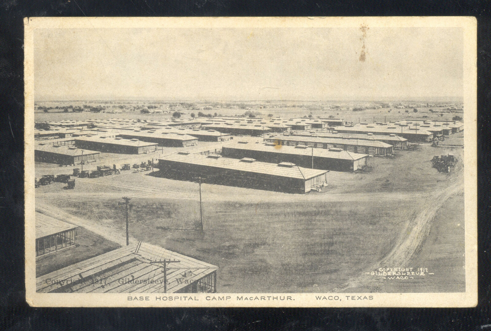 Camp Cacarthur Waco Texas WWI ERA Military Base Vintage Postcard ...