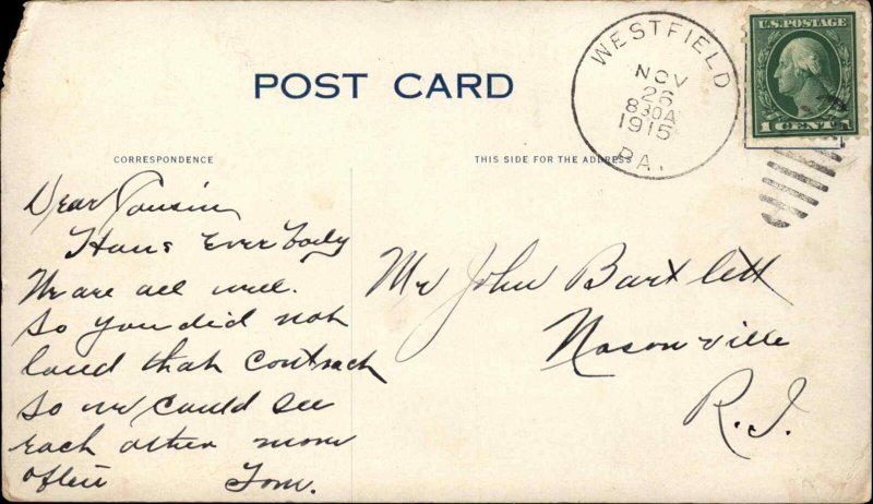 Westfield PA Eberle Tanning Co Welting Mfg c1910 Postcard | United ...