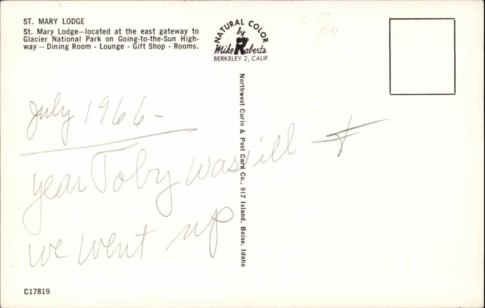 Glacier National Park Montana MT St Mary's Lodge Motel c1950s-60s ...