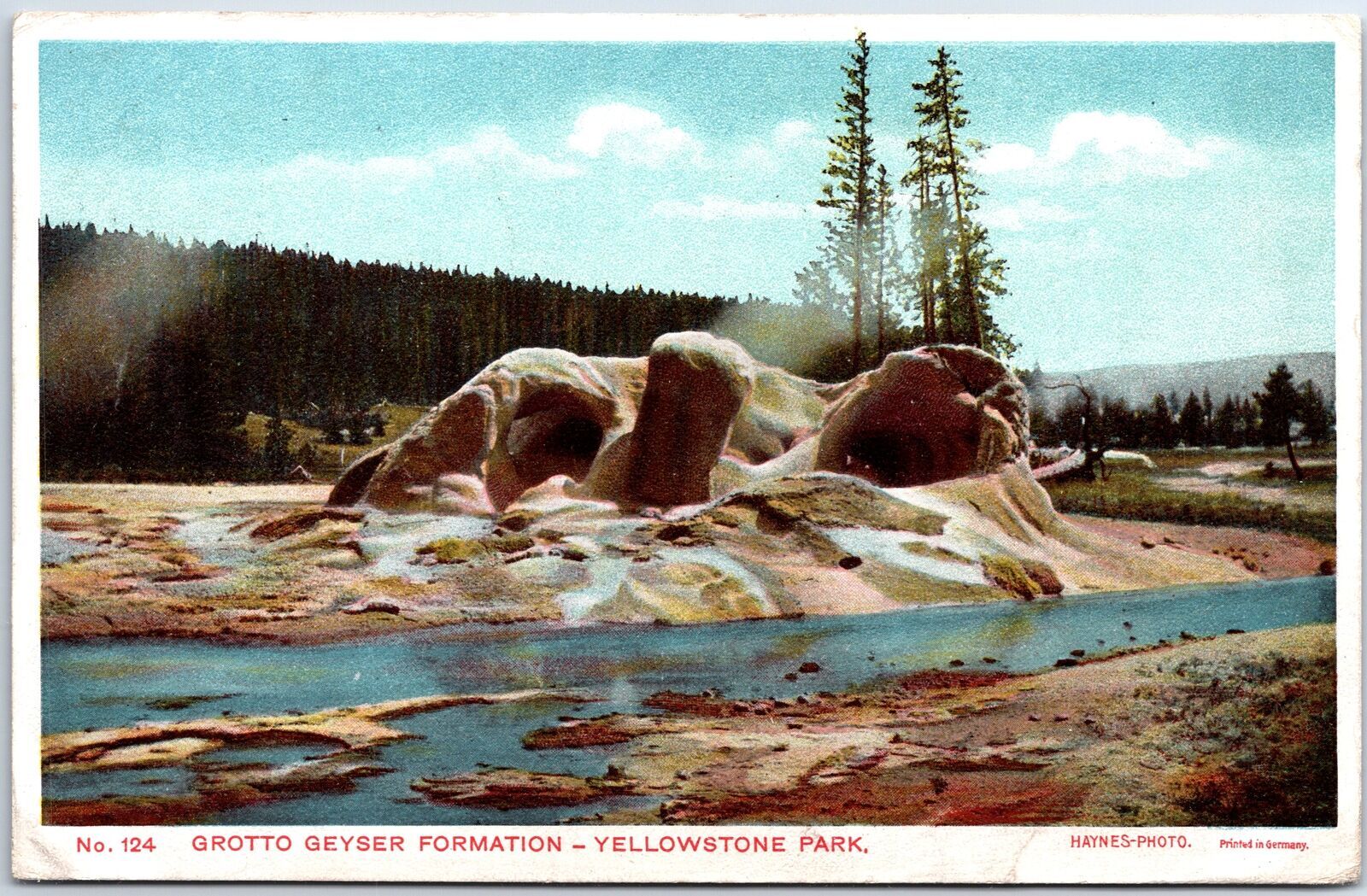 Vintage Postcard the Grotto Geyser Formation at Yellowstone National ...