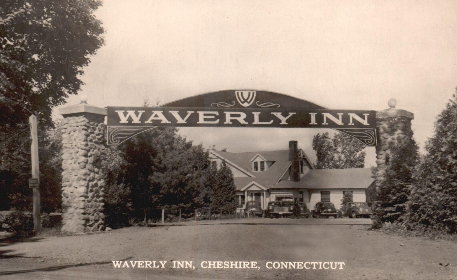 Vintage Postcard Real Photo Waverly Inn Restaurant Cheshire Connecticut ...