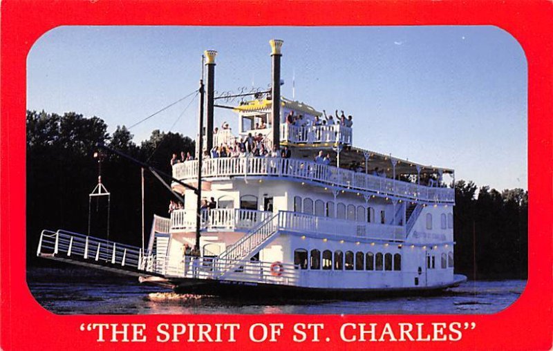 Spirit Of St Charles Sternwheeler River Steamship Ferry Boat Ship