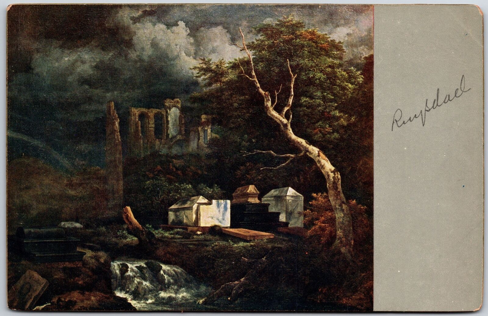 Dresden - Jacob Van Ruisdael Der Juden Kirchhof Germany Postcard ...