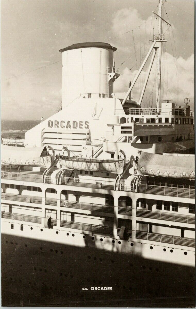 SS 'Orcades' Orient Liner Ship Unused Real Photo Postcard G46 | Other ...