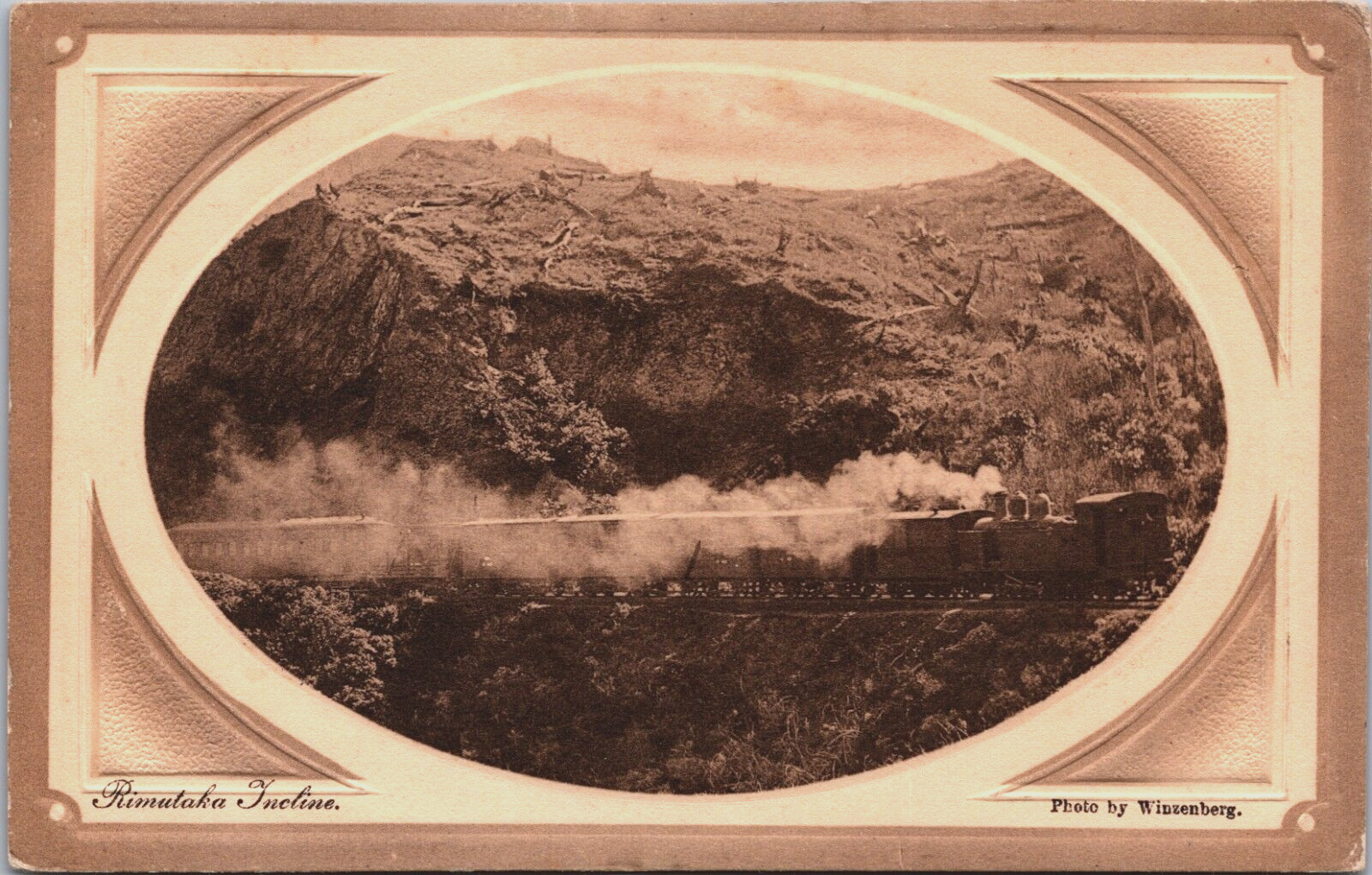 New Zealand Rimutaka Incline Train Vintage Postcard C357 | Australia ...