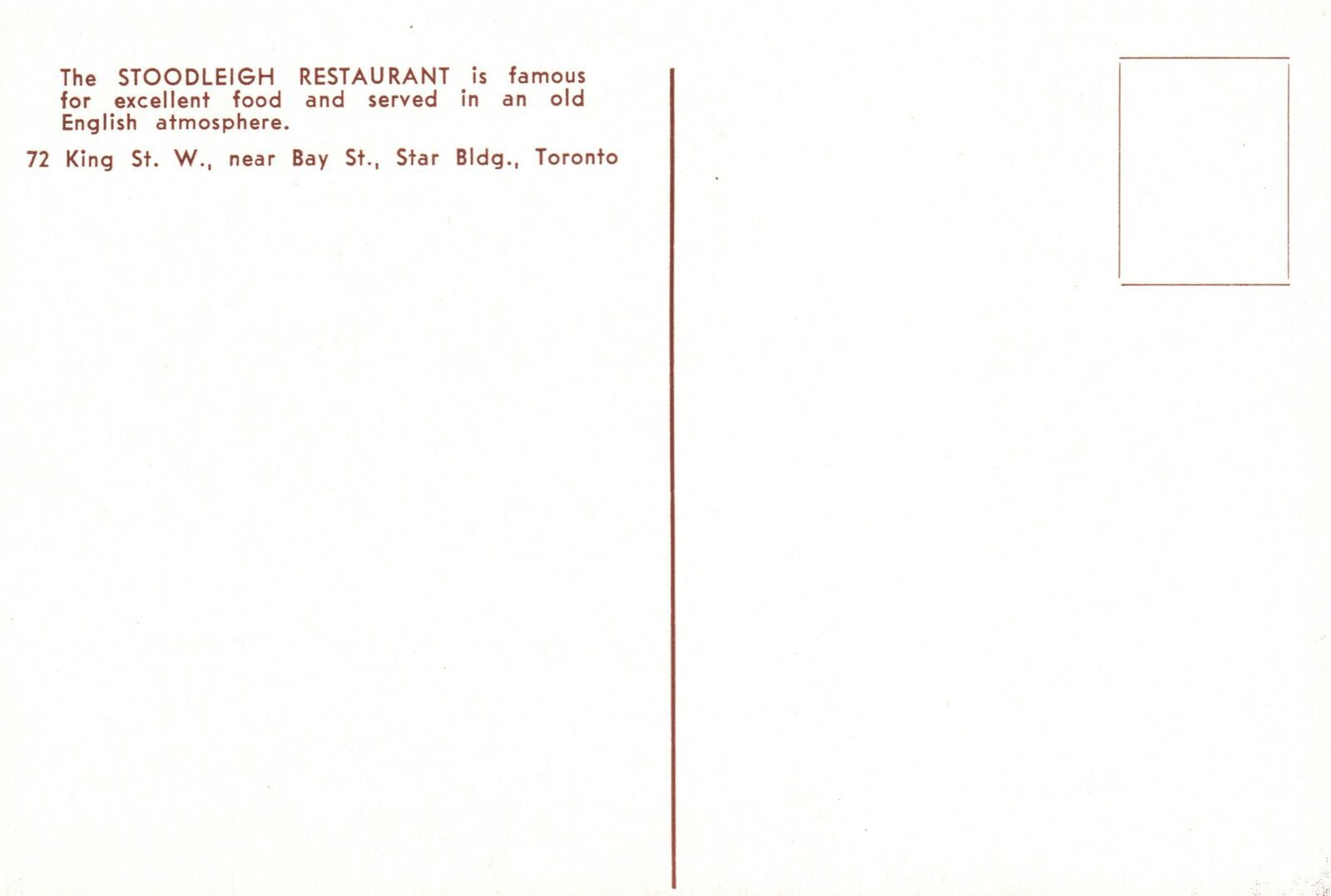 Toronto Canada The Studio Restaurant Dining Room Old English Vintage ...