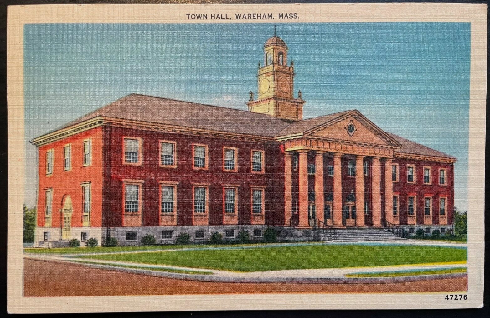 Vintage Postcard 1930-1945 Town Hall Wareham Massachusetts | United ...