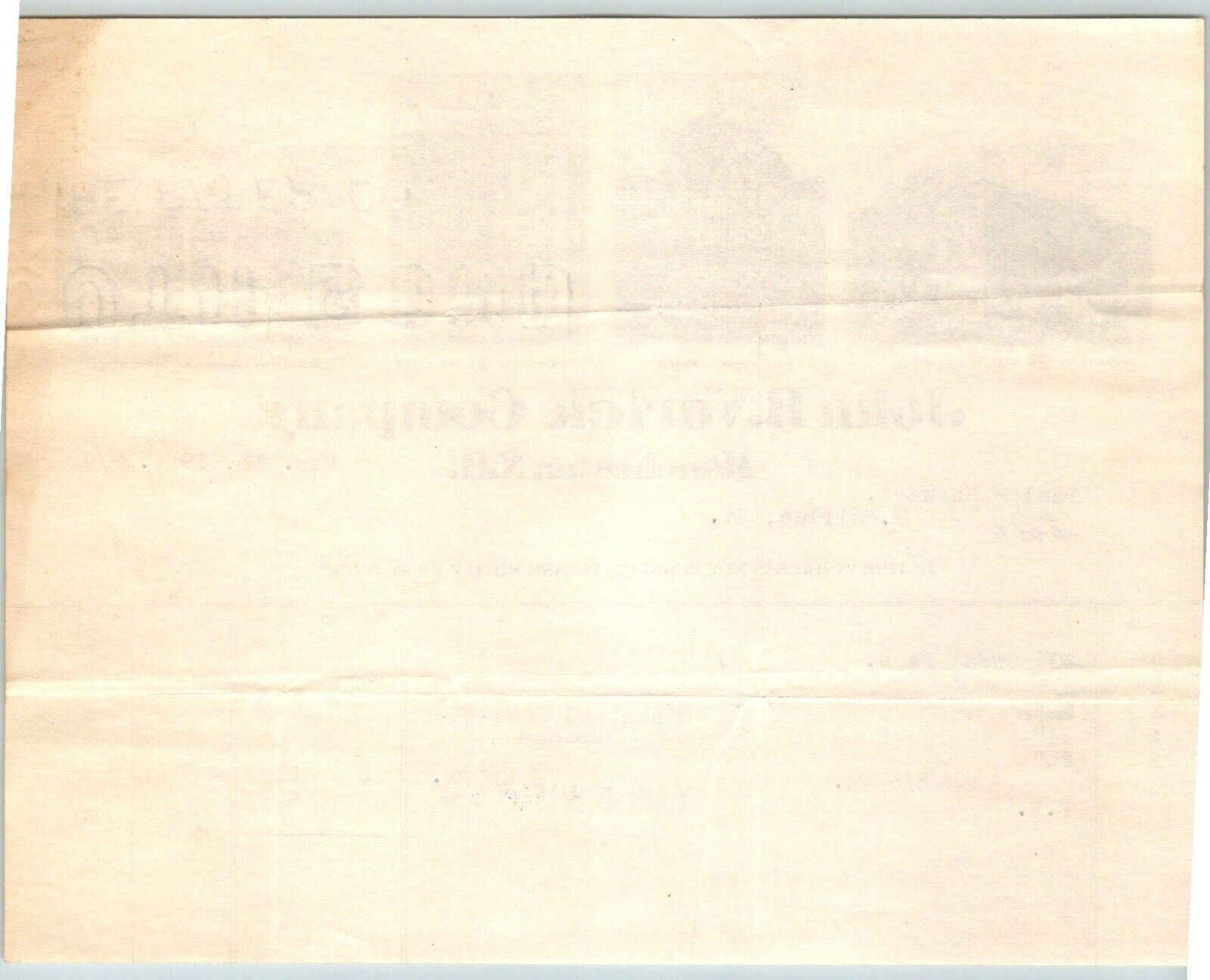 1926 John B. Varick Company Manchester New Hampshire Receipt 6" x 8 ...