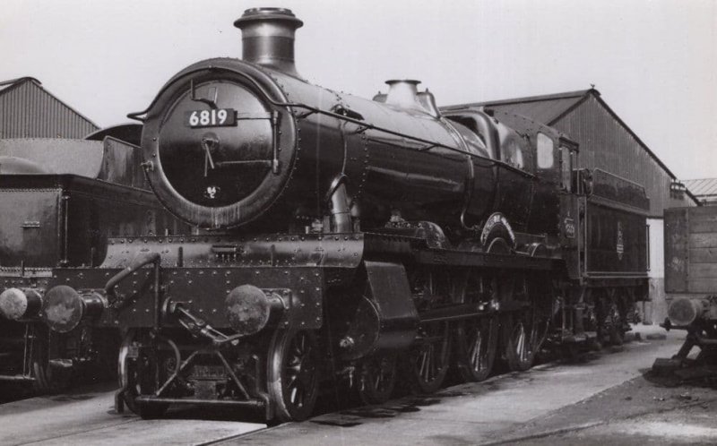 GWR Railway Train No 6819 CB Collett Real Photo Swindon Postcard ...