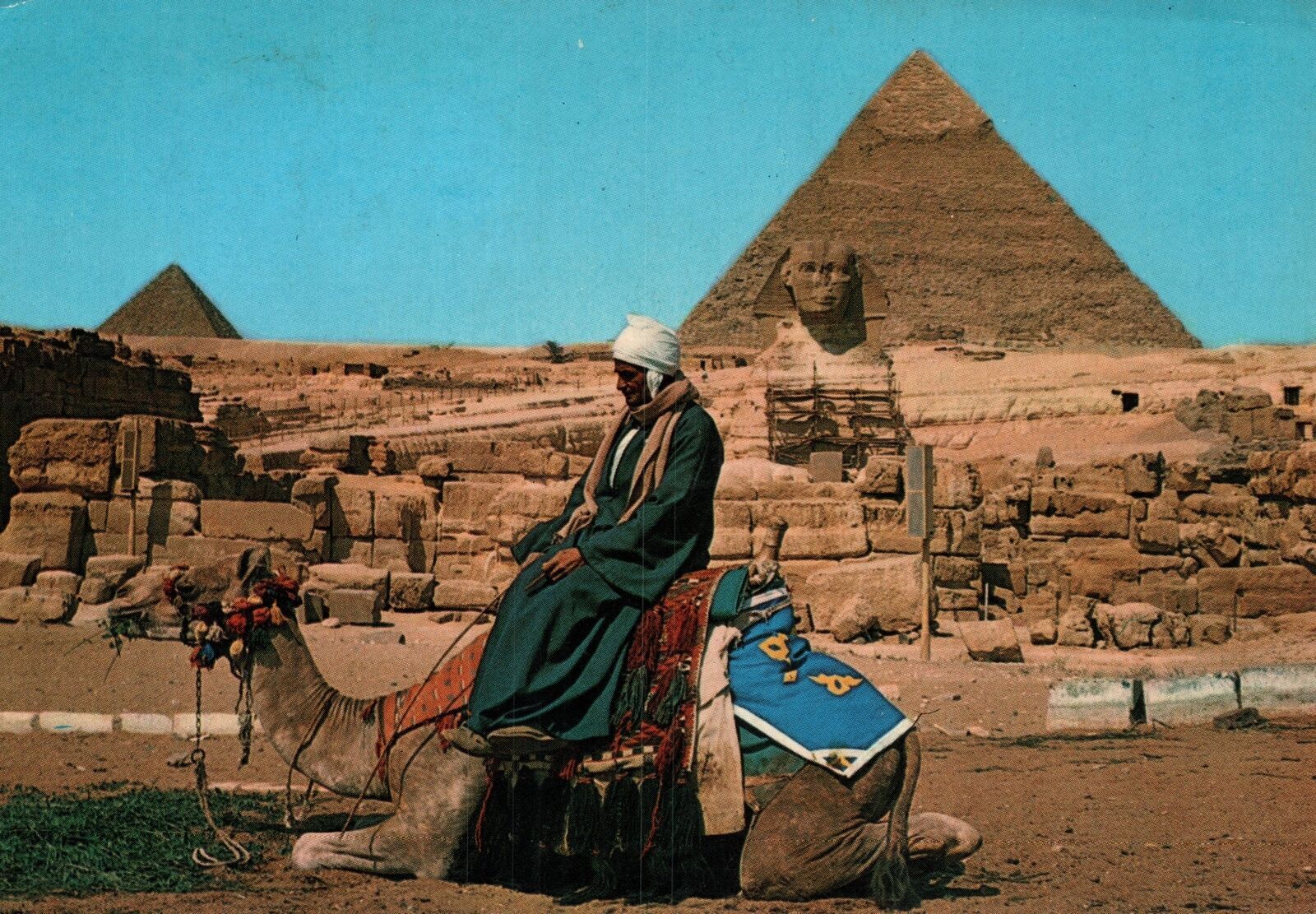 Vintage Continental Size Postcard the Great Sphinx of Giza Egypt Mailed ...