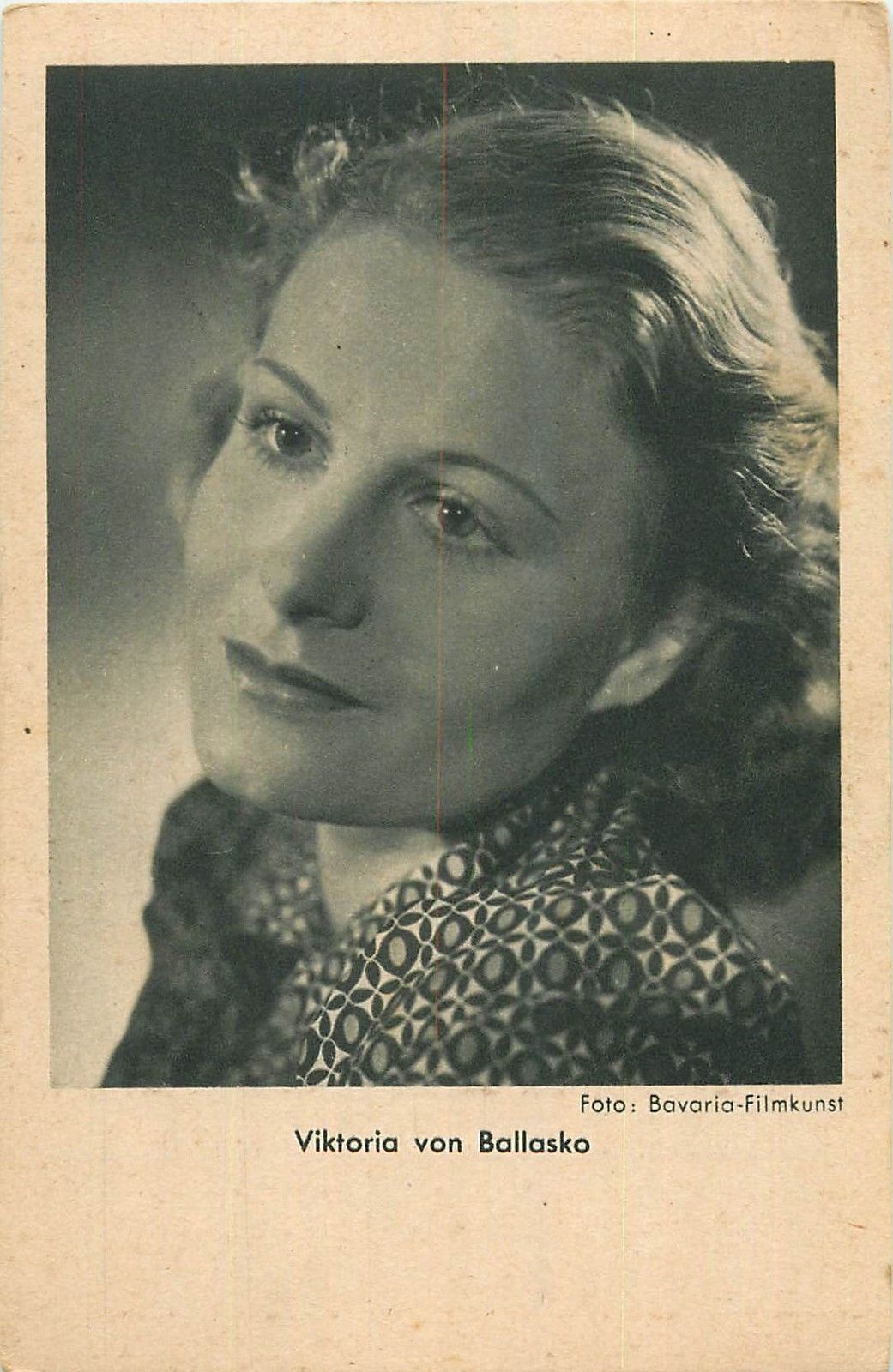 Stage & screen actors postcard 1940s cinema star history Viktoria von ...