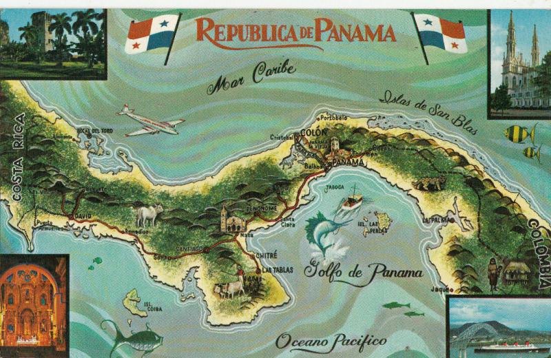 Republica de Panama The Land Divided - The World United flags map ...