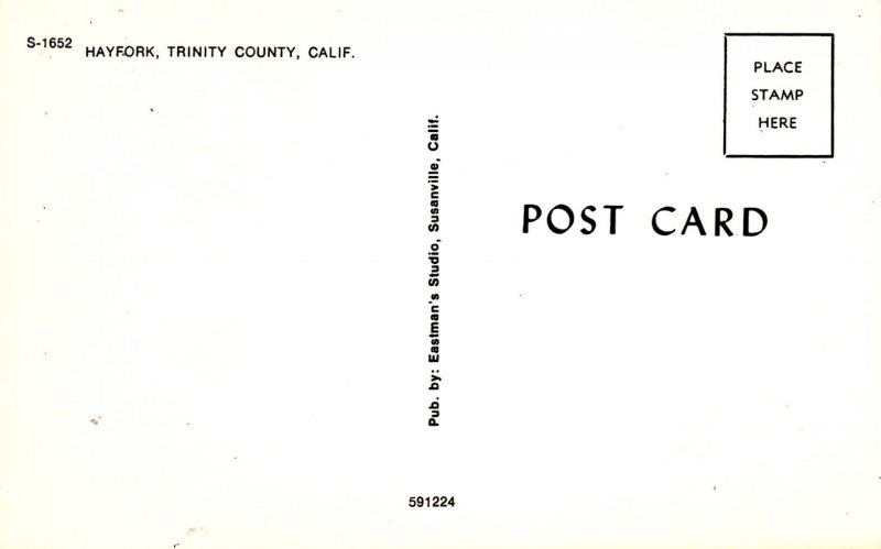 Hayfork, California - View of the city in Trinity County - c1950 ...