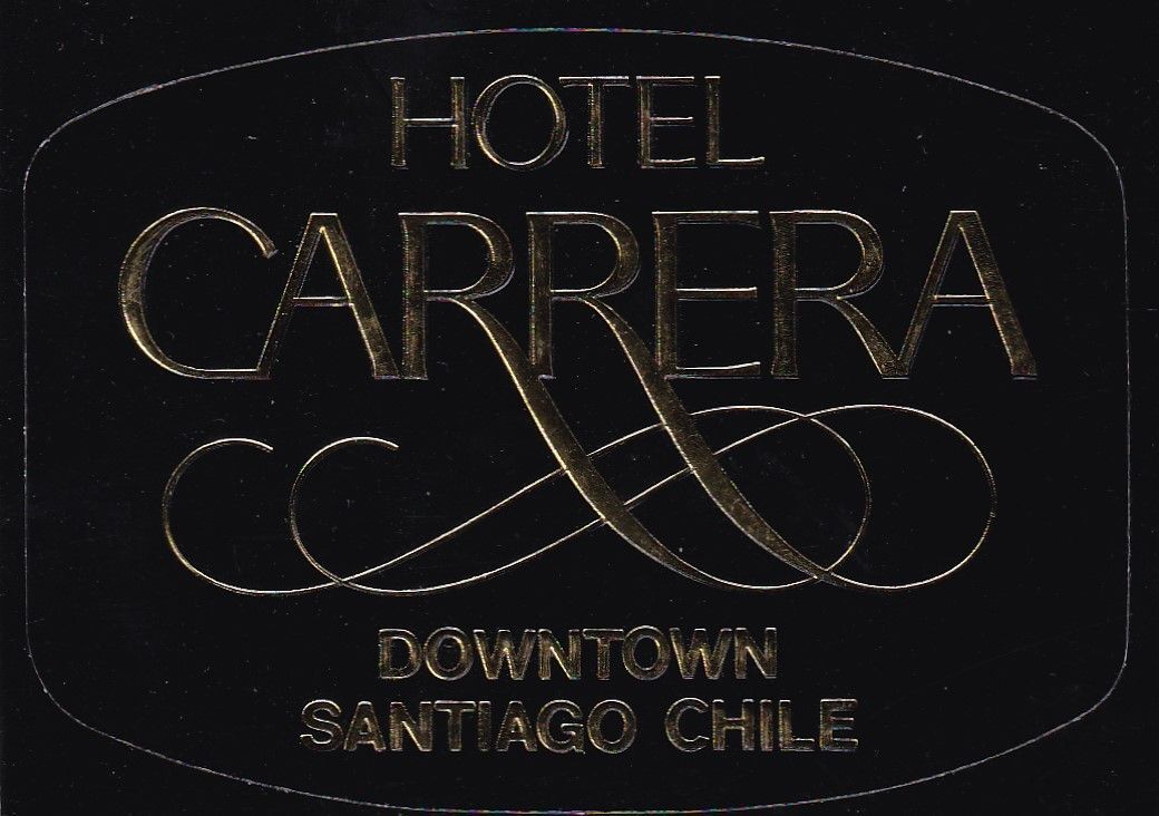 Peru Lima Hotel Carrera Vintage Luggage Label sk3221 | Ephemera - Hotel ...