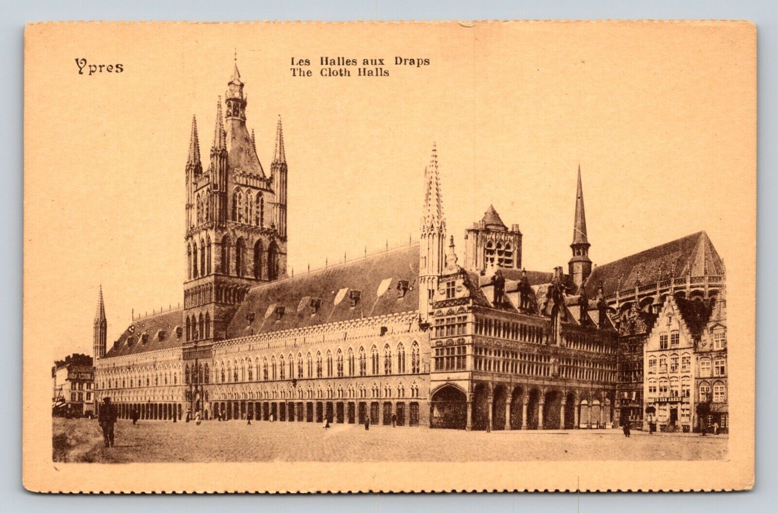 The Cloth Halls of Ypres Belgium VINTAGE Postcard 0509 | Europe ...
